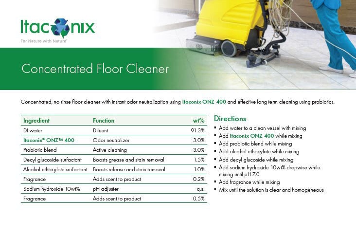 Formula: Concentrated Liquid Floor Cleaner