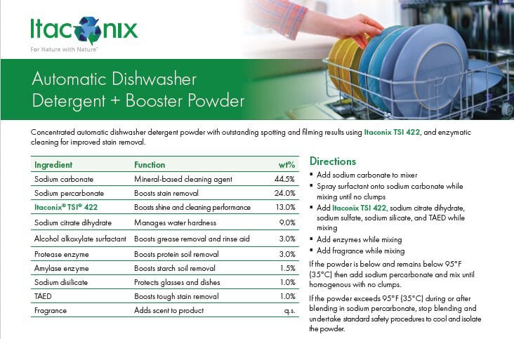 Formula: Automatic Dishwasher Detergent Tablet