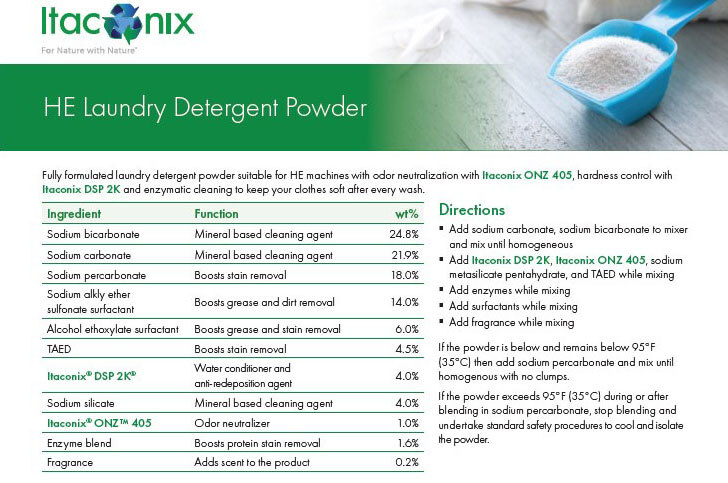 Detergent powder formula store
