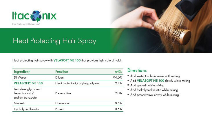 Formula: Heat Protecting Hair Spray