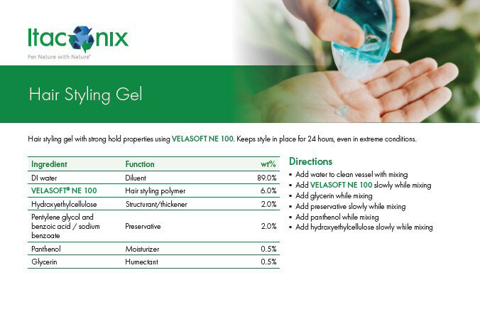 Formula: Hair Styling Gel