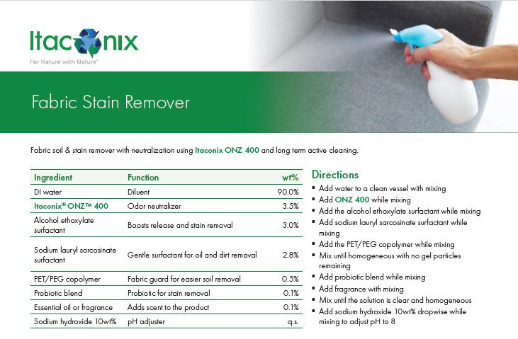 Formula: Fabric Stain Remover